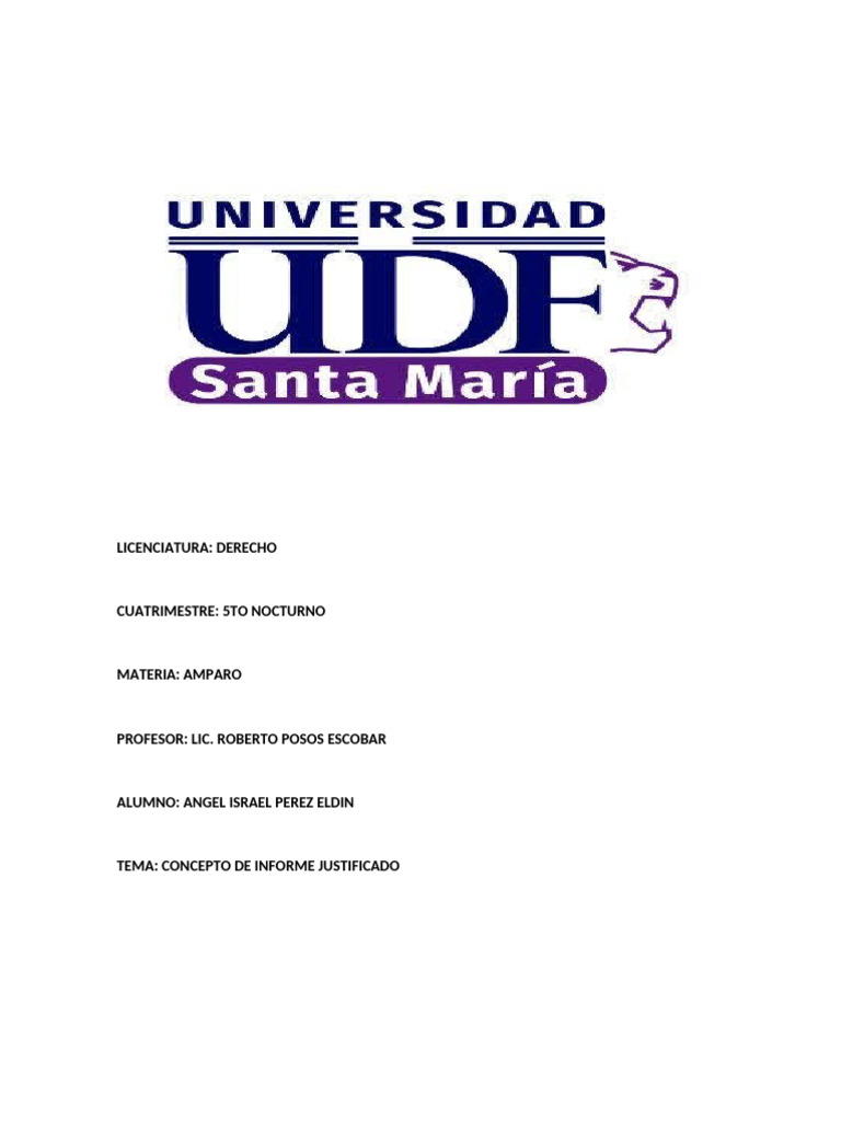 Informe Justificado | PDF