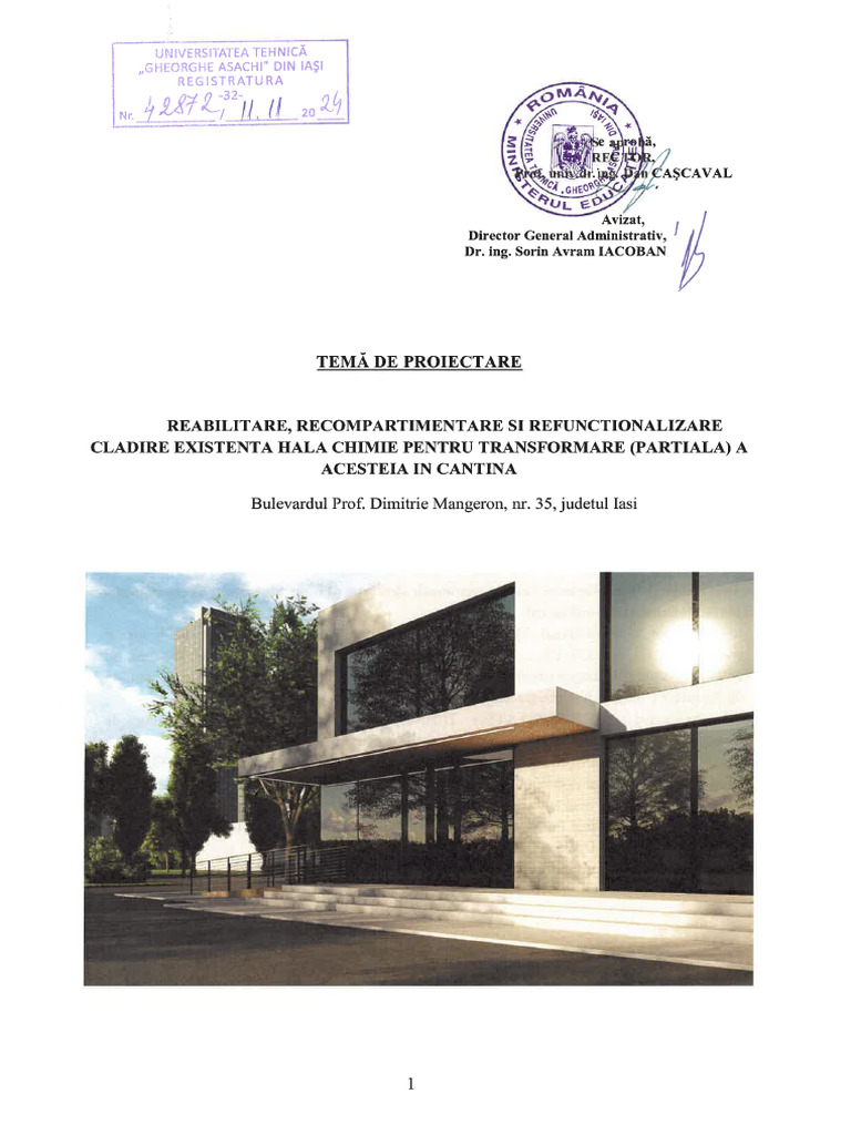 Tema de Proiectare | PDF