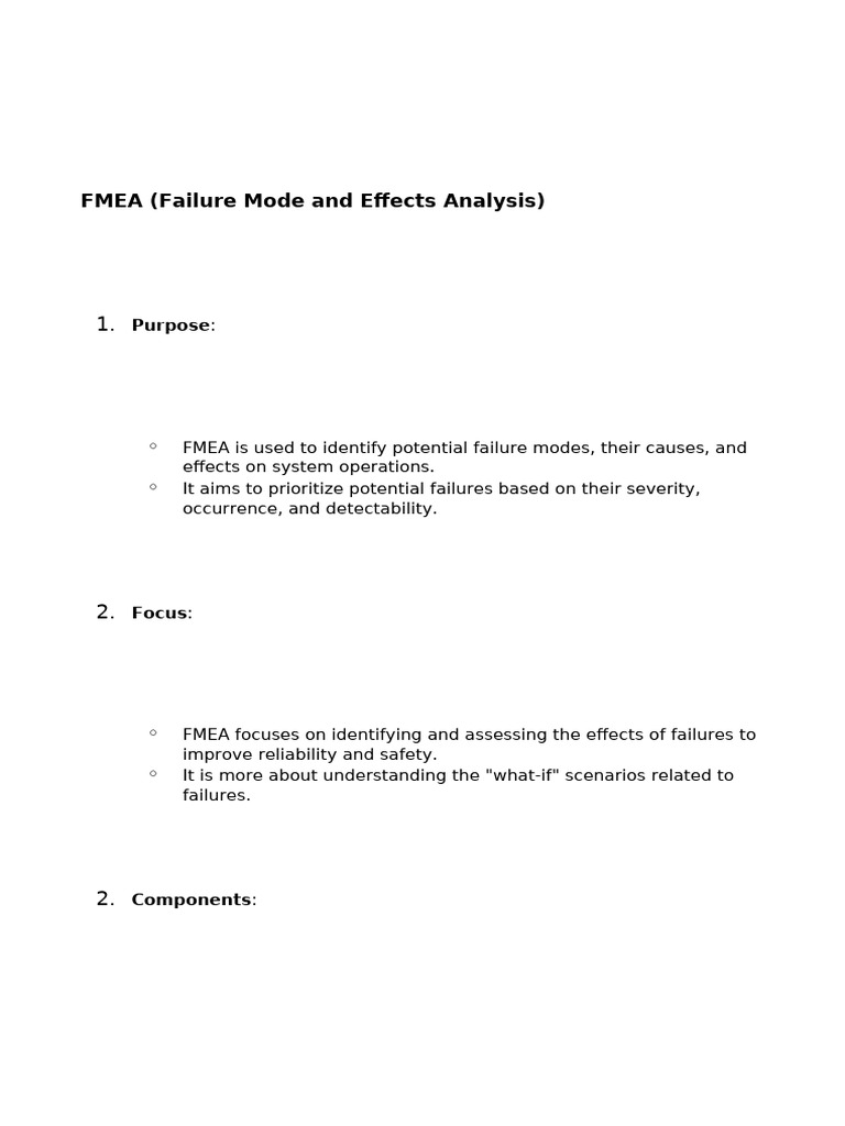 FMEA and FMECA: Risk Analysis Methods | PDF | Reliability Engineering ...