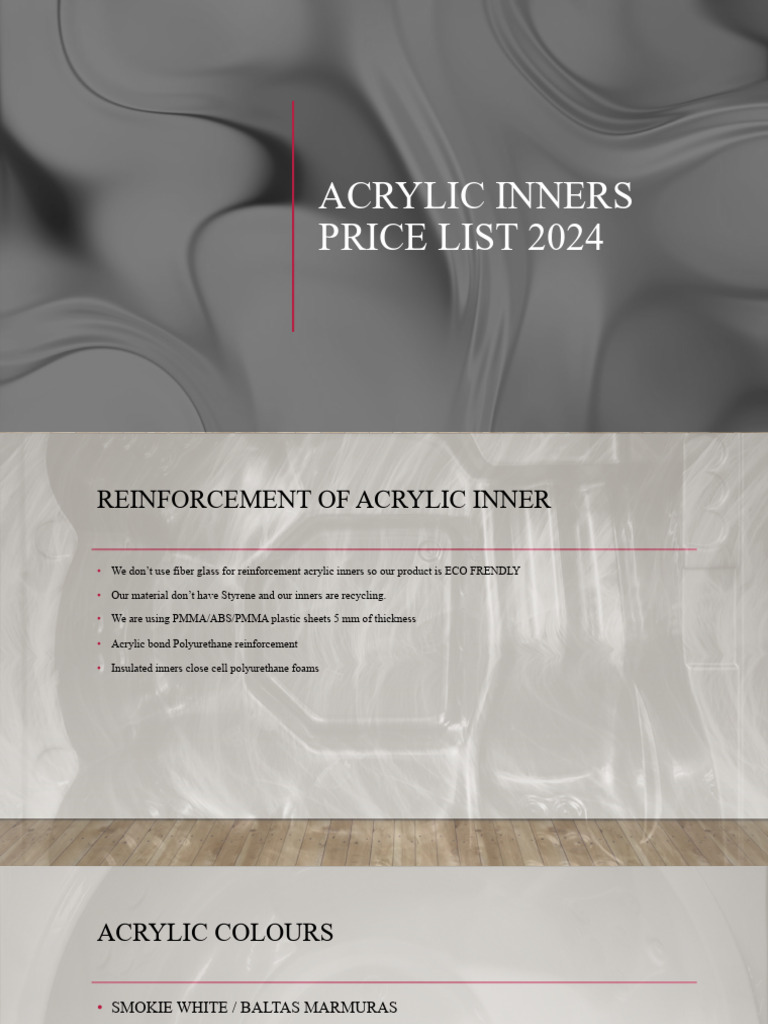 Acrylic Hot Tub Price List 2024 | PDF