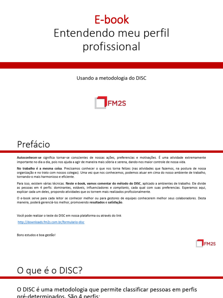 Conhecendo Perfis Através Do DISC | PDF | Atitude (Psicologia)