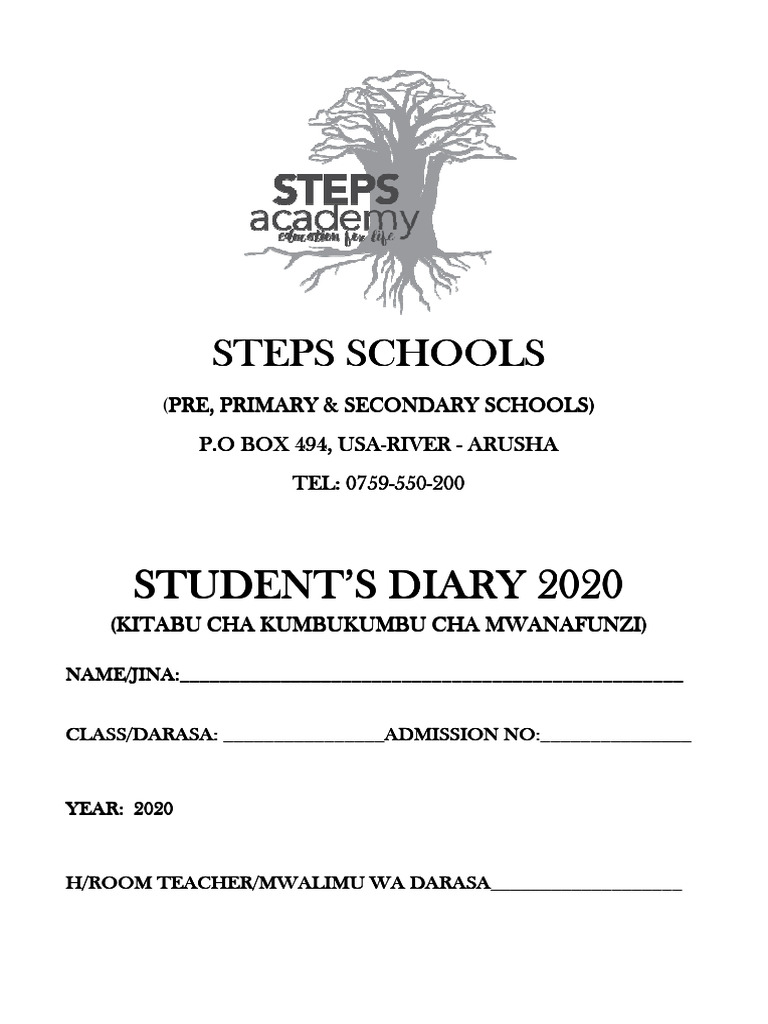 STEPS STUDENT DIARY 2020 Edited | PDF | Crimes | Crime & Violence