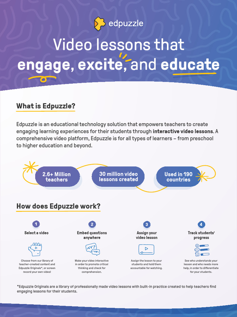 Edpuzzle - Brochure - Digital | PDF | Pedagogy | Communication