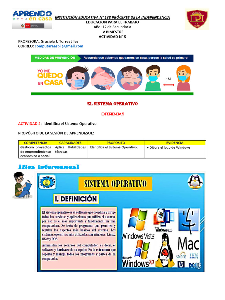 El Sistema Operativo Windows | PDF | Sistema operativo | Kernel (sistema operativo)