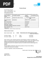 Medical Insurance Premium Receipt-Family | PDF | Insurance | Taxes