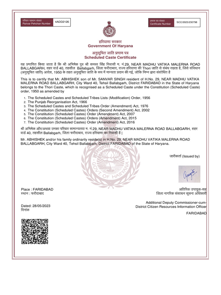 SCC 2023 230798 | PDF | Caste | Social Divisions