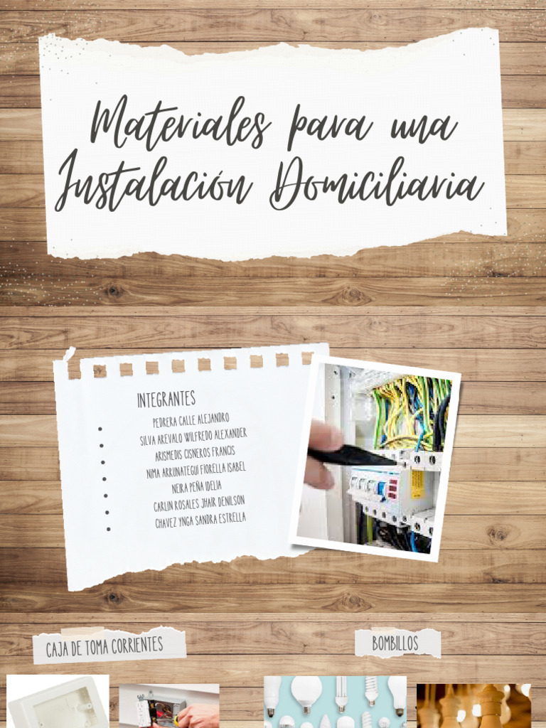 Presentación de Proyecto Trabajo Sustentable Madera Collage Blanco y ...