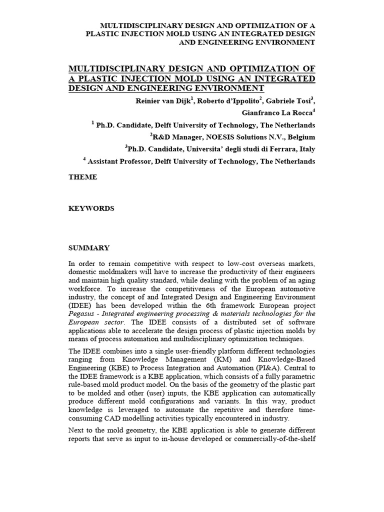 Multidisciplinary Design and Optimizatio | PDF | Mathematical Optimization | Simulation