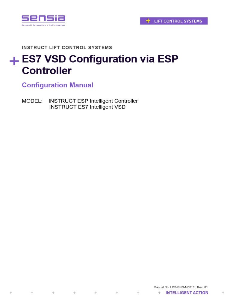 Lcs-Eng-m0013.01 Instruct Esp Controller-Es7 VSD Configuration | PDF ...