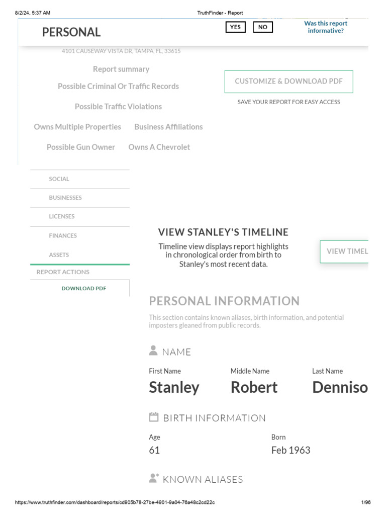 TruthFinder - Report | PDF | Telecommunications