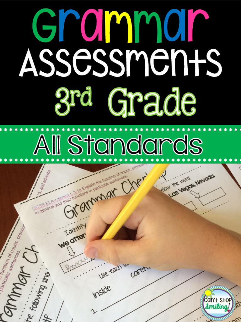 3rd Grade Grammar Assessments Pack | PDF | Adverb | Adjective