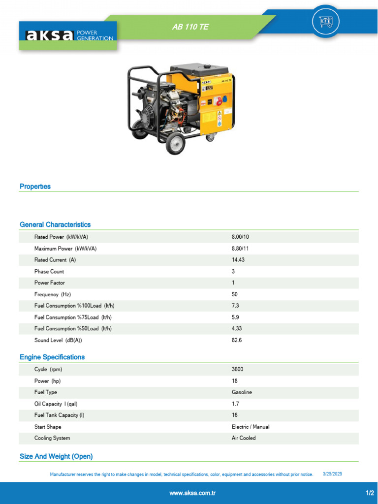 Ab 110 Te - 11 - en | PDF | Fuel Economy In Automobiles