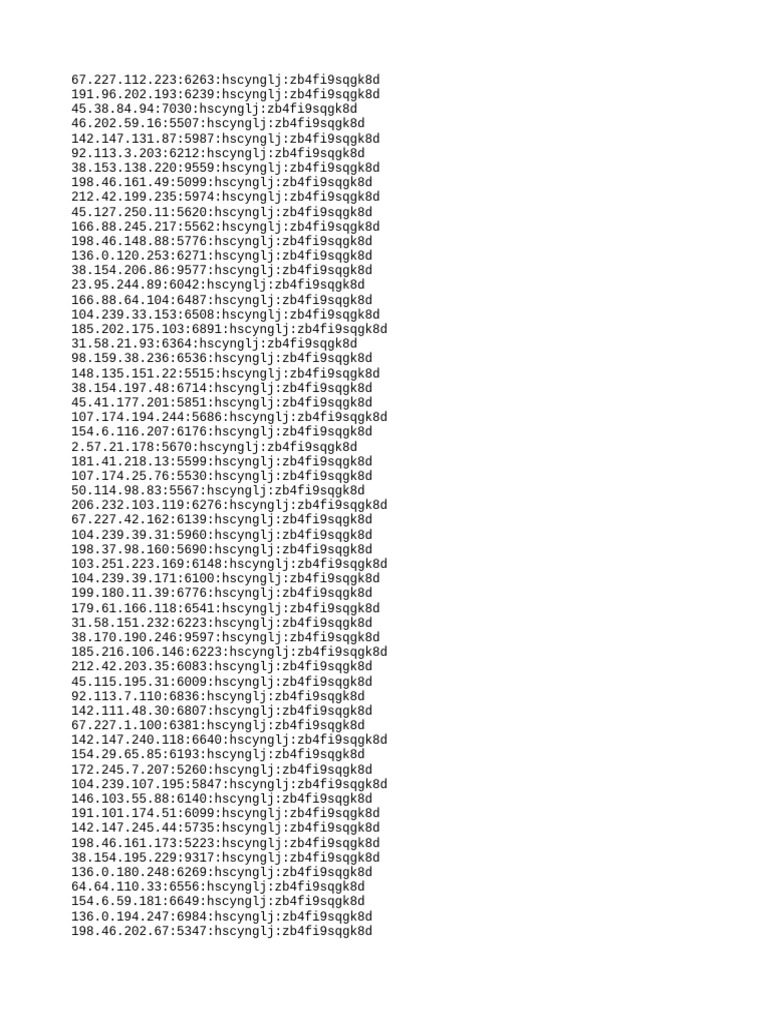 Webshare 100 Proxies | PDF