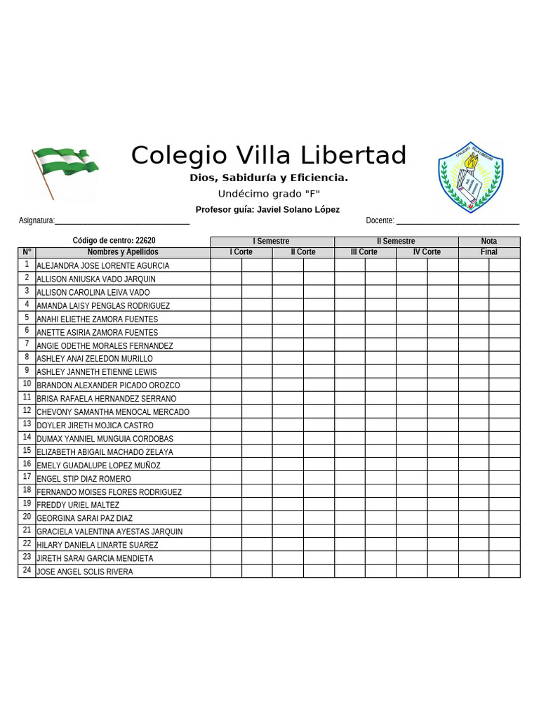 Listado Undecimo F 2025 | PDF