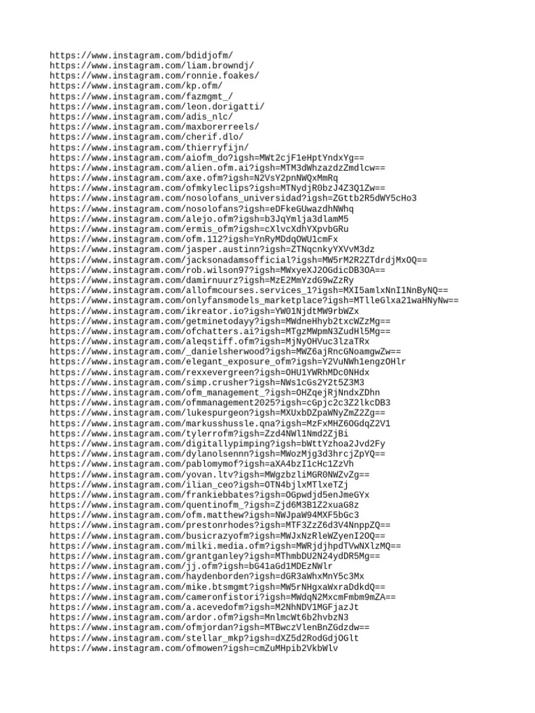 List of People Who Do OFM 8 | PDF
