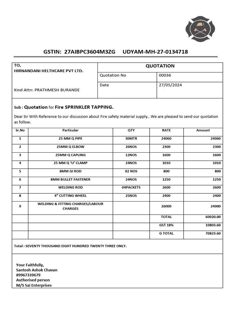 36 Fire Sprinkler Tapping | PDF | Building Materials | Active Fire ...