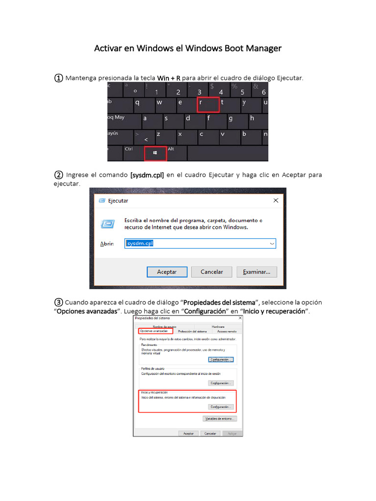 Activar y gestionar Windows Boot Manager | PDF