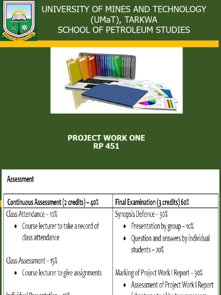 RP 451 Project Work I UMaT Format - 2025 - For Student | PDF ...