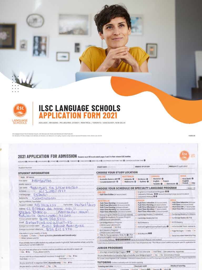 ILSC - Language School - AppForm - 21 - Fillable (2) - Combinado | PDF | Cost Of Living | Fee