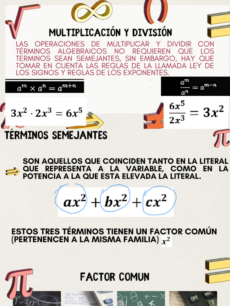 A4 FACTOR COMUN | PDF | Factorización | Multiplicación