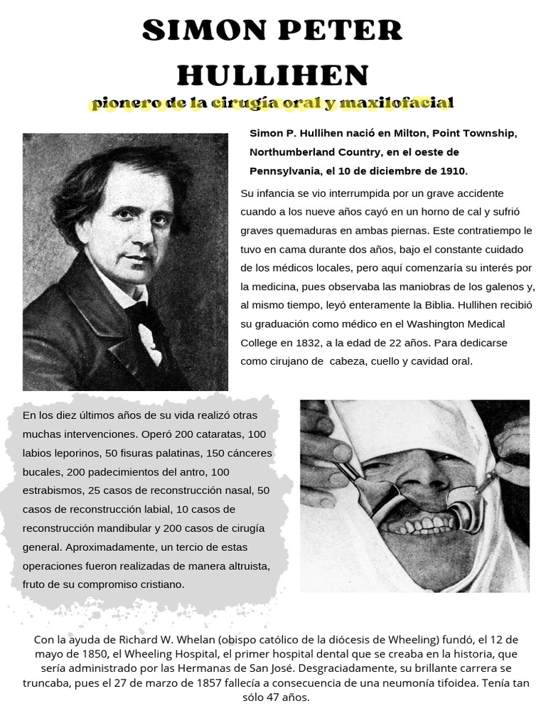 Simon P. Hullihen: Pionero en Cirugía Oral | PDF