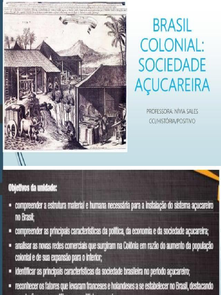 Brasil Colonial Sociedade Açucareira | PDF