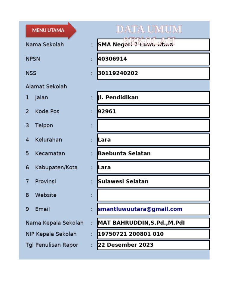 APLIKASI RAPOR SMA K13 V2.3 BARU Ganjil | PDF