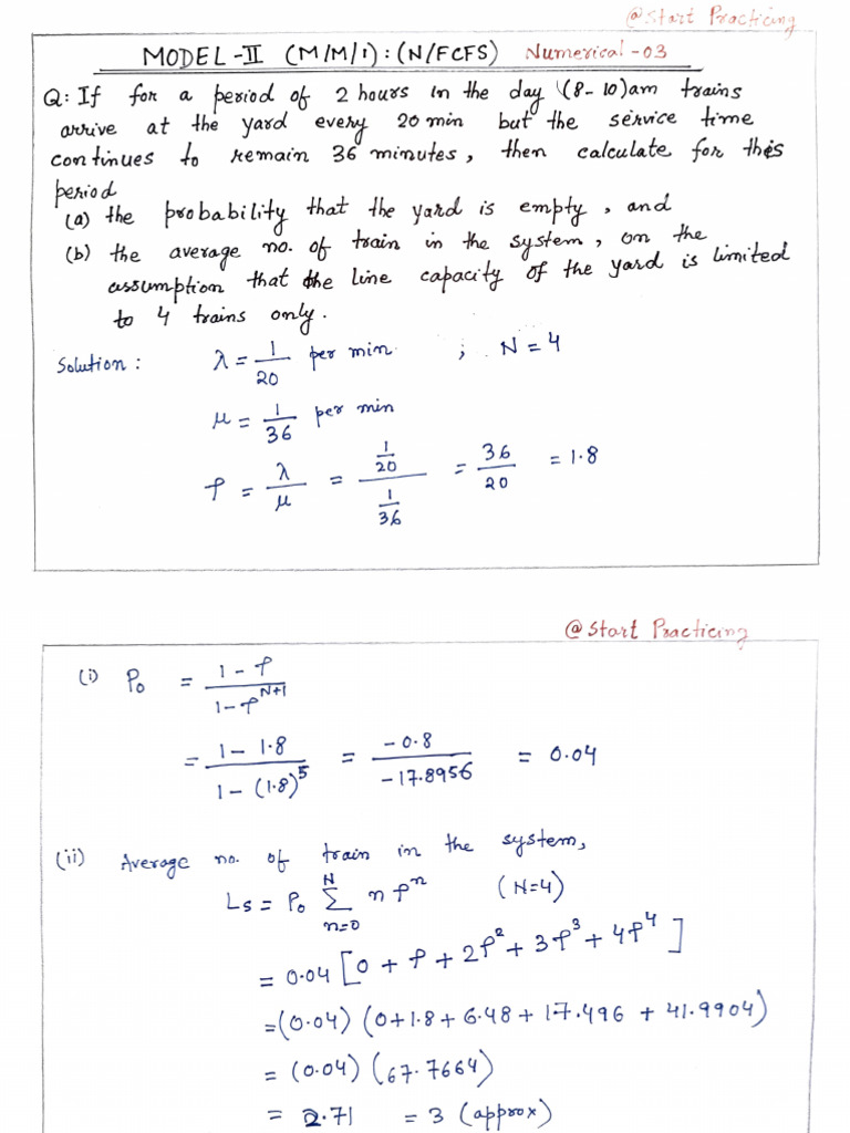 Yard Capacity and Train Probability Analysis | PDF