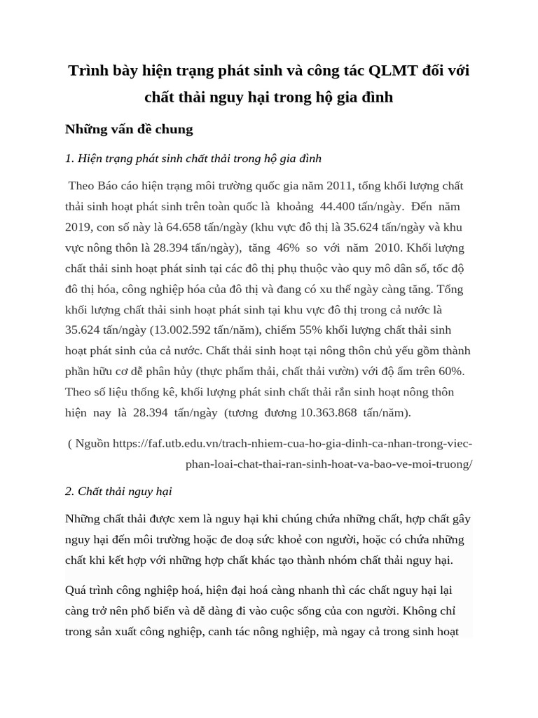 Tài Nguyên Môi Trư NG-M C 1 | PDF