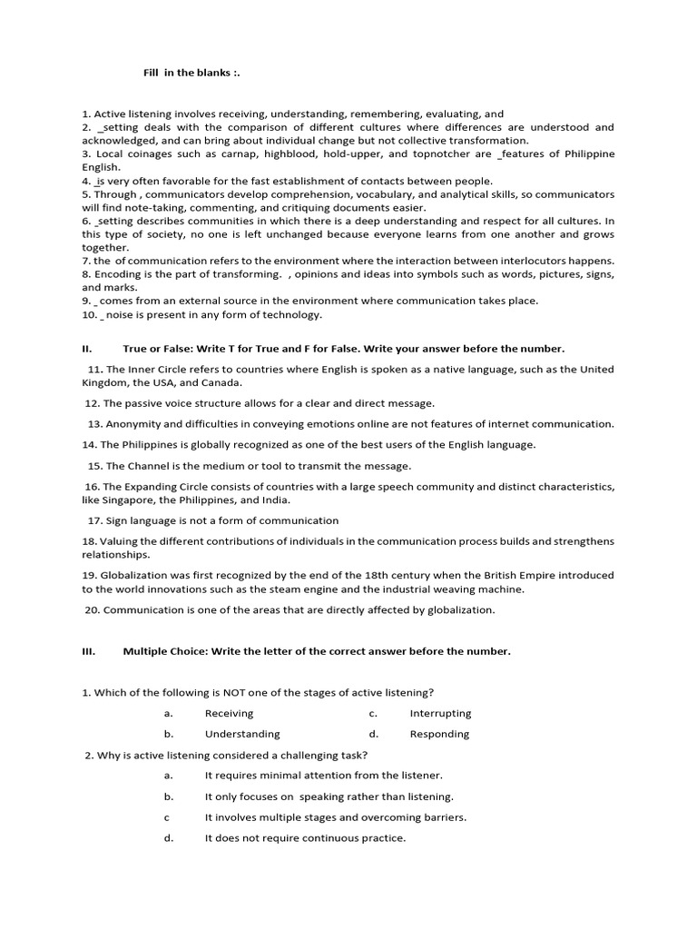 LAS4 | PDF | Communication | English Language