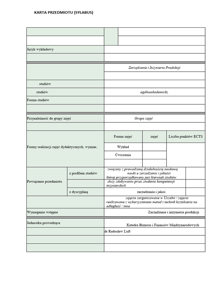 sylabus marketing | PDF