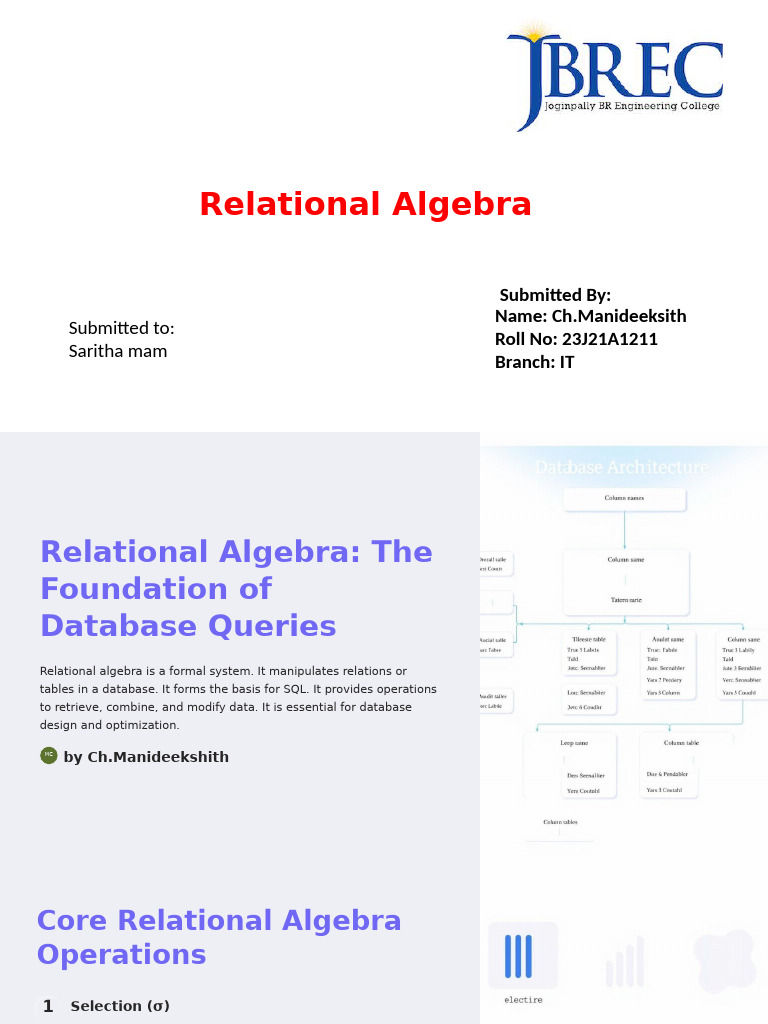 Relational-Algebra-The-Foundation-of-Database-Queries | PDF | Relational Model | Information ...