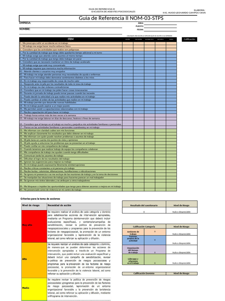 Guia Referencia II-NOM-035-STPS | PDF | Toma de decisiones