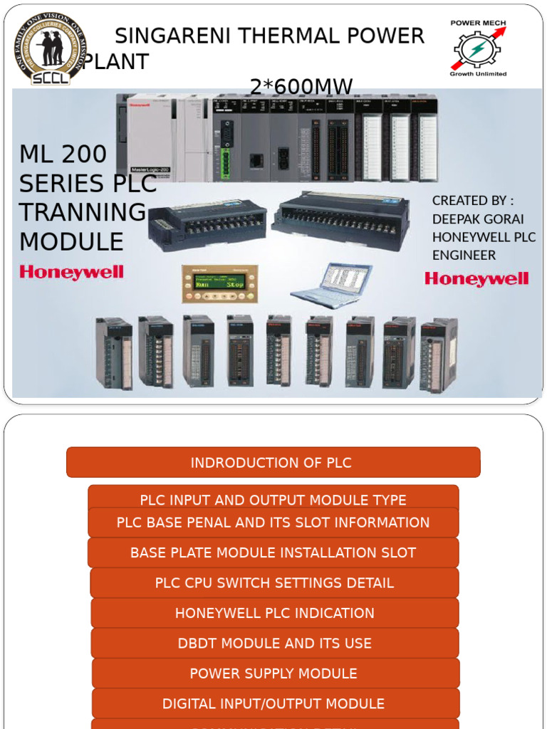 Honeywell - PLC - Training Module. | PDF | Programmable Logic ...