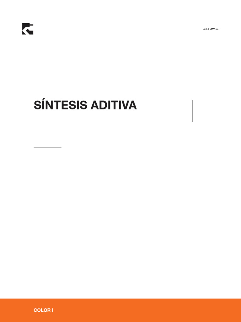 Color I - Lección 04 - Síntesis Aditiva y Sustractiva | PDF | Color | Cian
