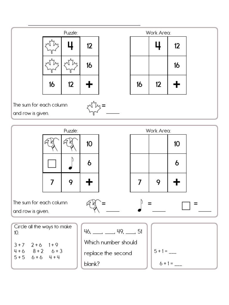 MathWorksheetsGrade1 3 17 | PDF