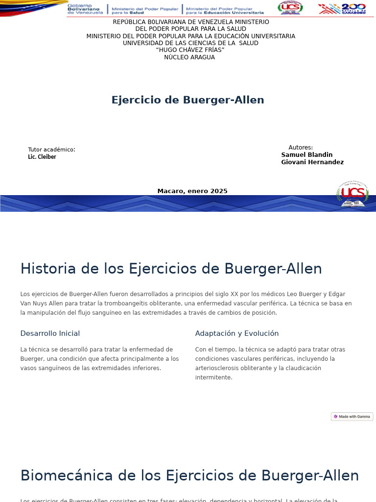Seminario Buerger Allen | PDF | Isquemia | Medicina