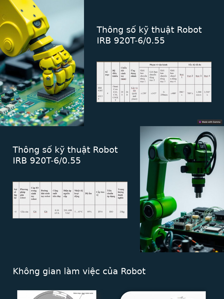 Thong So Ky Thuat Robot IRB 920T 6055 | PDF