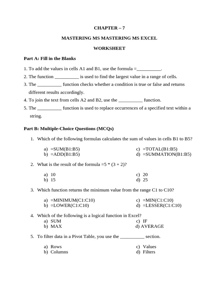Mastering Excel Formulas and Functions | PDF | Mathematics