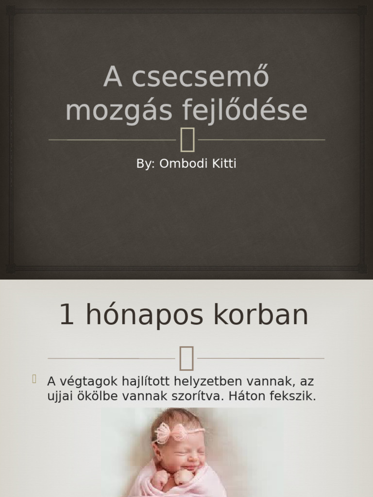 A Csecsemő Mozgás Fejlődése | PDF