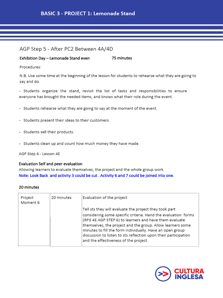 BASIC 3 - PROJECT 1 - Lemonade Stand P5 | PDF
