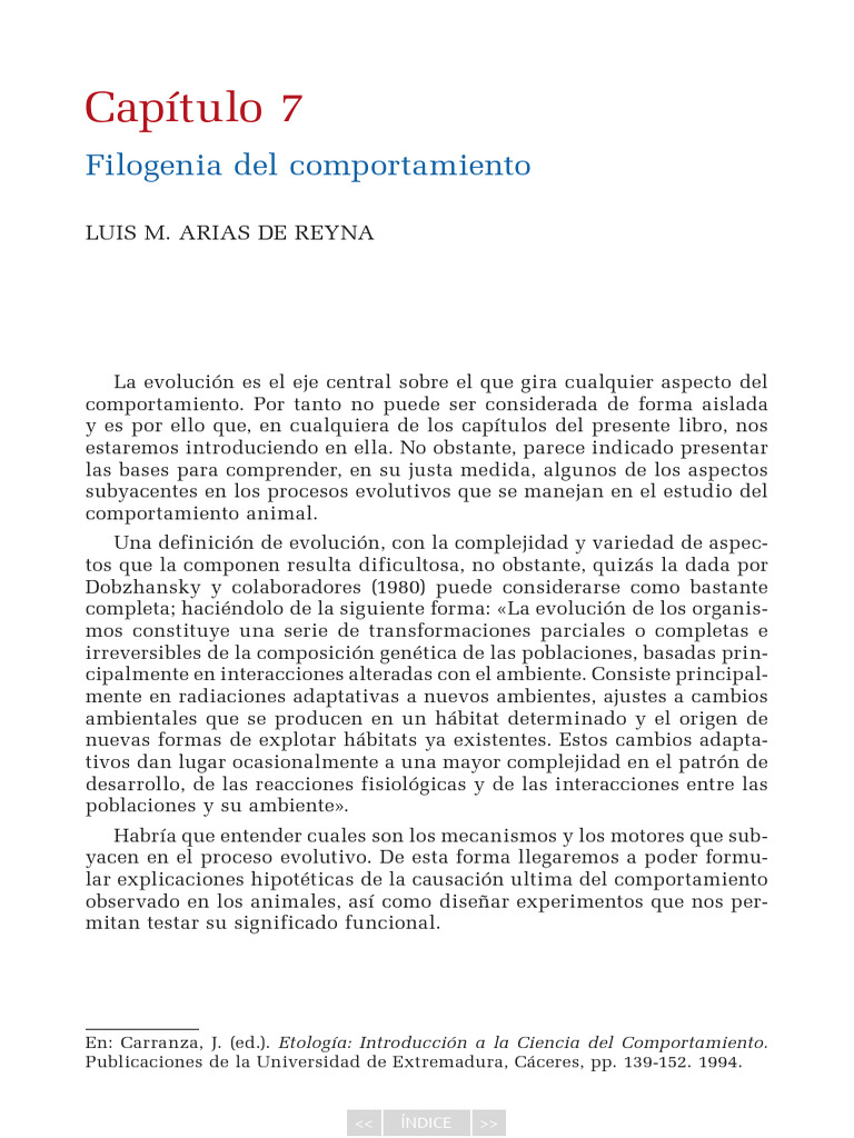 Etología - Introducción A La Ciencia Del Comportamiento-139-152 | PDF | Evolución | Genotipo
