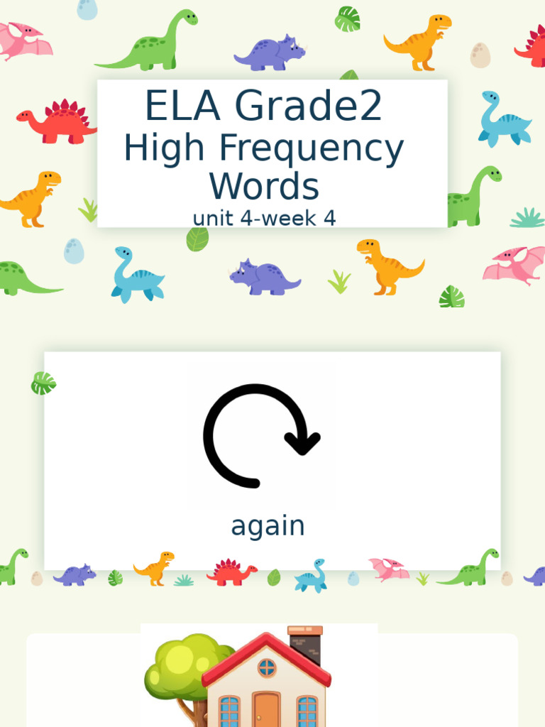 Grade 2 High Frequency Words Unit 4 | PDF