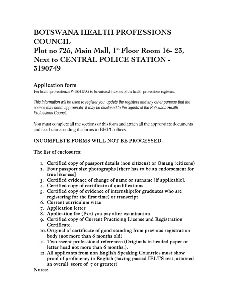 BHPC FORMS Registration | PDF | Identity Document | Government And ...