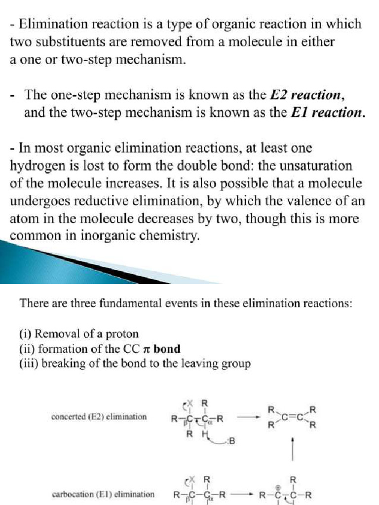 E1 E2 Reaction | PDF