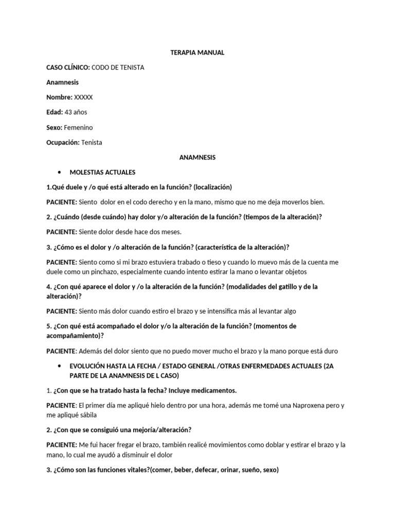 TERAPIA MANUAL Fin | PDF | Codo | Enfermedades y trastornos