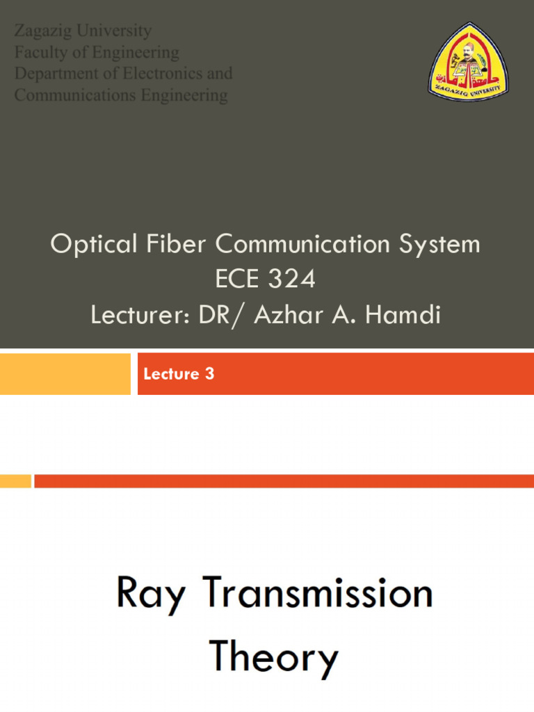 Fiber Optics Lec - 3 | PDF