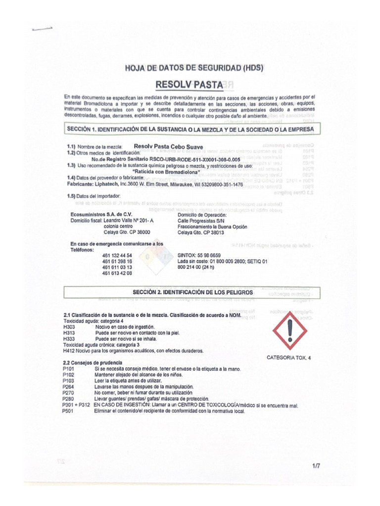 HS Resolv Pasta | PDF