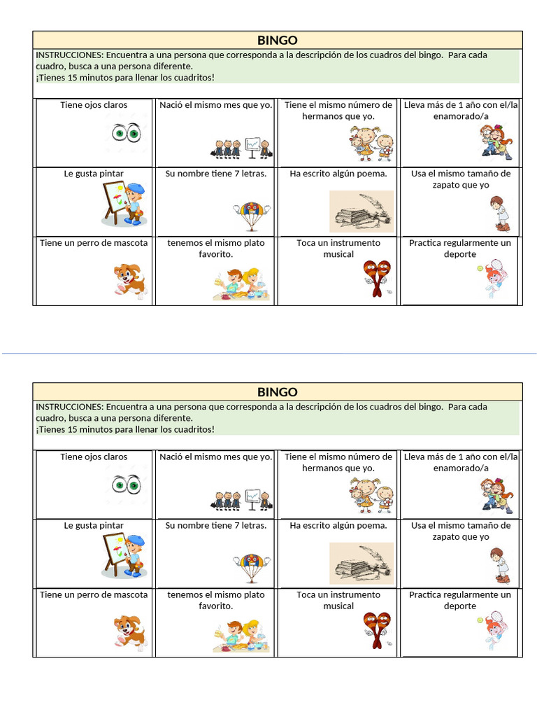 BINGO Dinamica | PDF