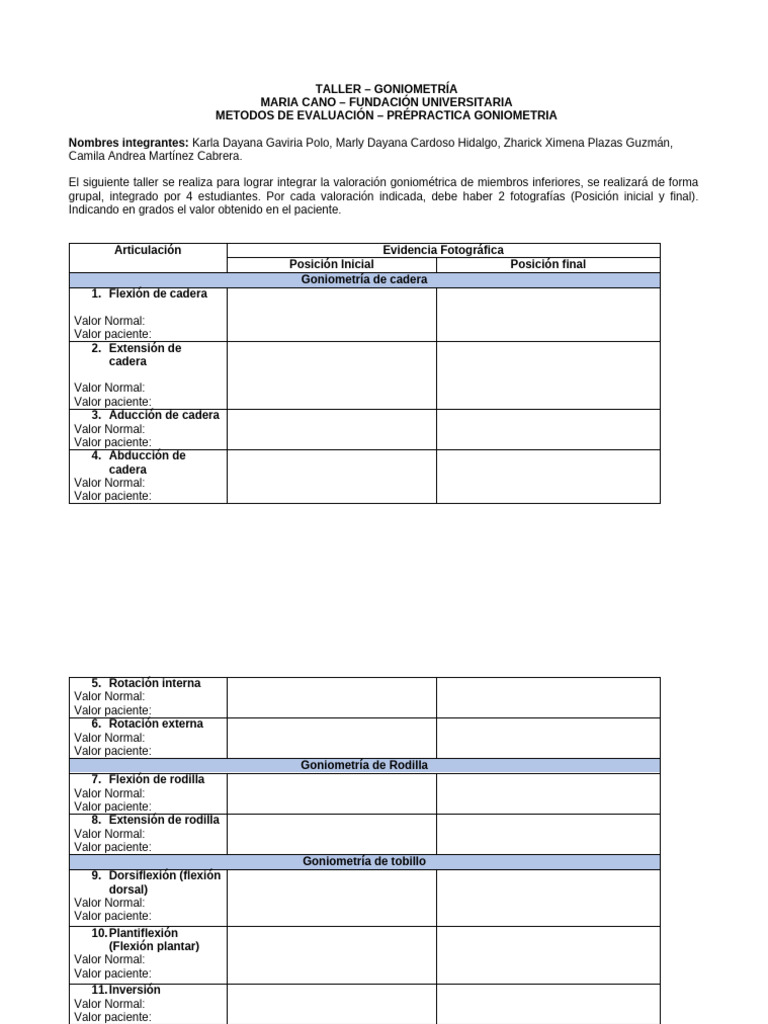 PREPRÁCTICA MMII - METODOS DE EVALUACIÓN | PDF